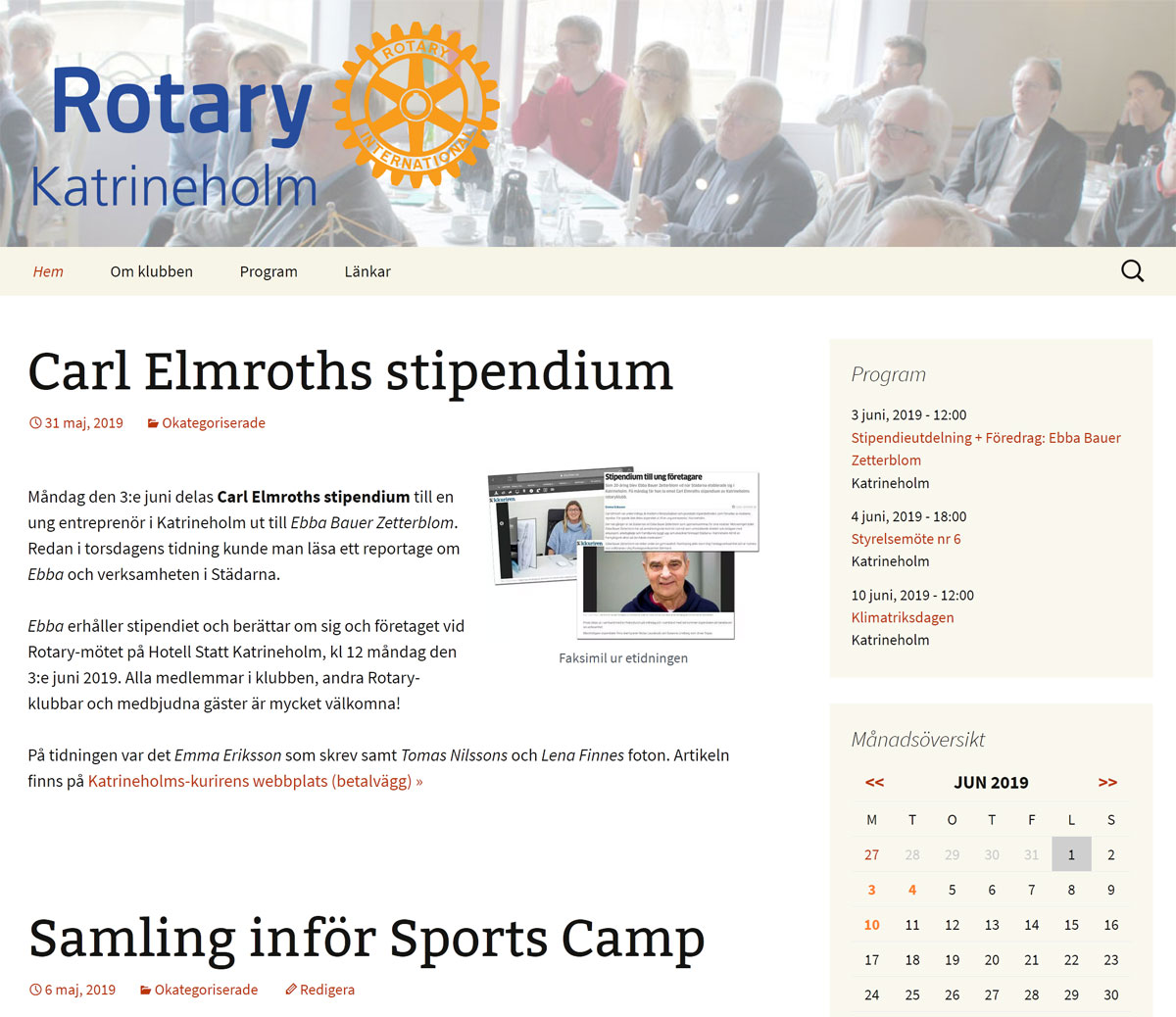 ClubRunner – medlemssystemet | Rotary Katrineholm